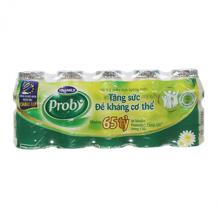 Sữa chua uống lợi khuẩn Probi vỉ 5 Lọ 65ml - Kids Plaza