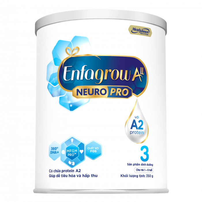 Sữa Enfagrow A2 Neuropro 3 350g cho trẻ từ 1-6 tuổi - Kids Plaza