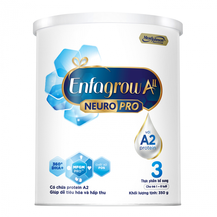 Sữa Enfagrow A2 Neuropro 3 350g cho trẻ từ 1-6 tuổi - Kids Plaza