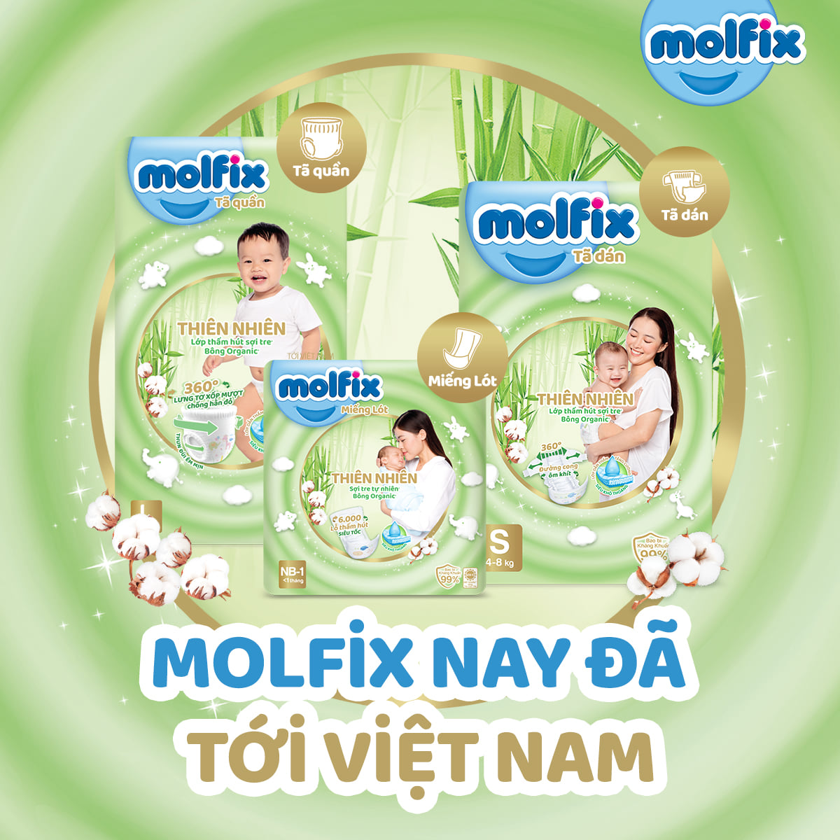 Tã bỉm Molfix chính hãng, săn ngay giá cực ưu đãi - Kids Plaza