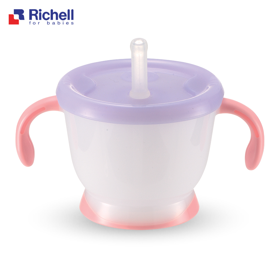 Cốc tập uống 3 giai đoạn RICHELL RC22011 (Hồng) - Kids Plaza