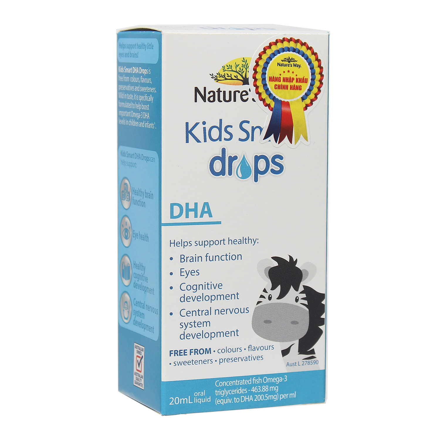 Nature's Way Kids Smart Drop DHA 20ml tăng chỉ số IQ - Kids Plaza