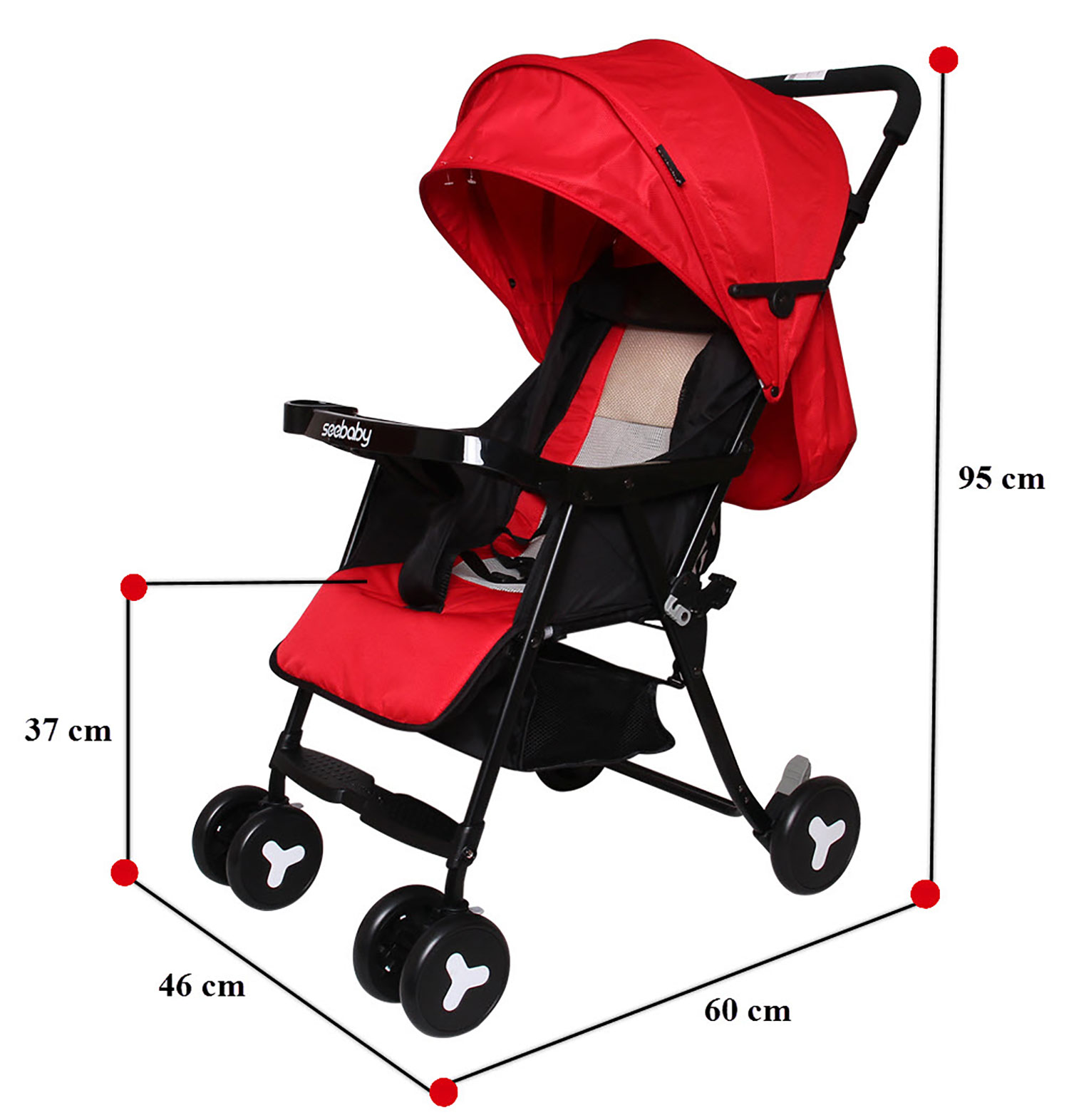 [HOT] Xe đẩy em bé Seebaby QQ3 mẫu MỚI nhất năm 2020 - Kids Plaza
